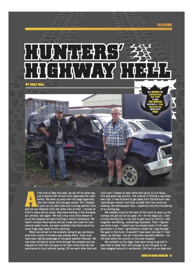 Yarns Of Old - Hunters Highway Hell by Cole Hill • Hooked on Boars